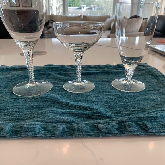 Stuart | Dining | Ariel By Stuart Air Twist Stem Crystal | Poshmark